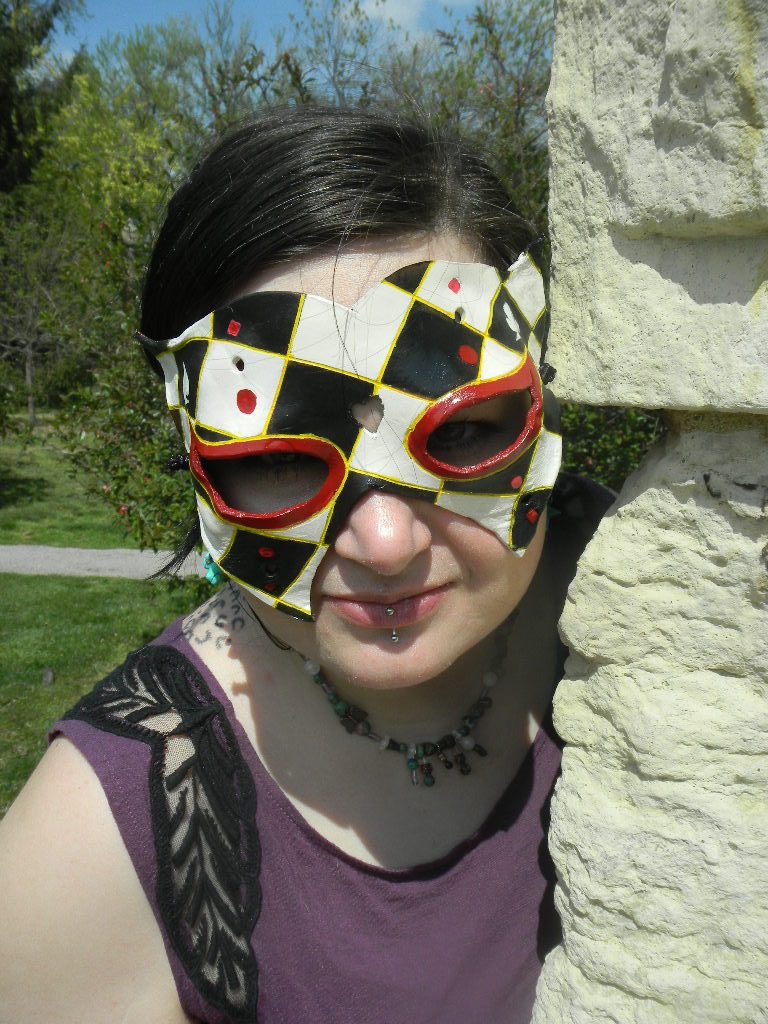 Harlequin Venetian-style Leather Mask | Emporium